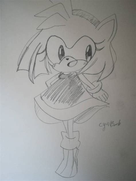 Amy Rose Sketch Top Model By Bubbleteacrown On Deviantart