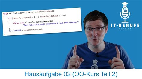 Hausaufgabe 02 Objektorientierung Kapselung Vererbung Polymorphie