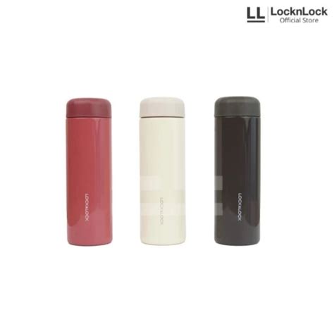 Jual Locknlock Minimal Tumbler 340ml Lhc4184 Grey Red Ivory Botol