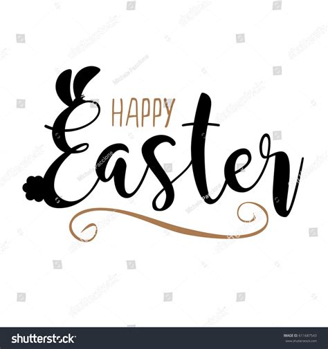 Happy Easter Egg Hunt Hand Drawn Stock Vector Royalty Free 611687543