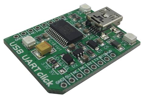 Mikroe 1203 Mikroelektronika Click Board Usb Uart Click Usb