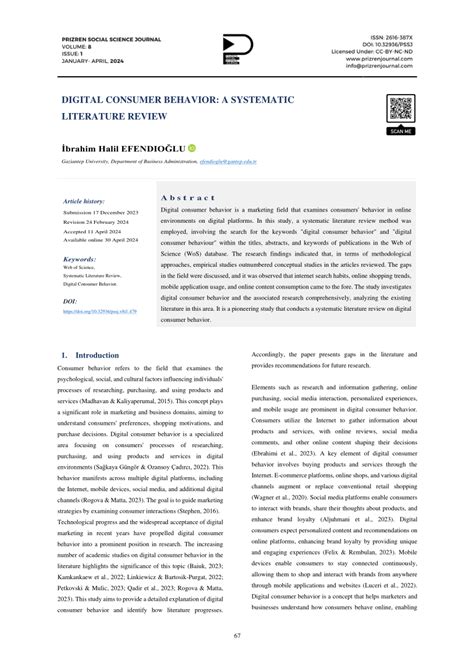 Pdf Digital Consumer Behavior A Systematic Literature Review