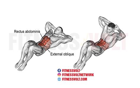 Crunch Exercise Target Your Abs Obliques And Core Strength Fitness Volt