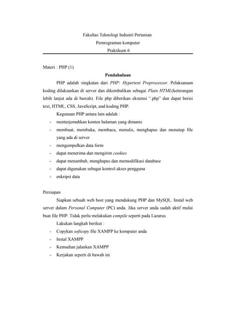 Modul Php Pdf