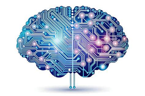 Flat Ai Driven Digital Brain Elements Concept As Abstract Elements Representing A Digital Brain