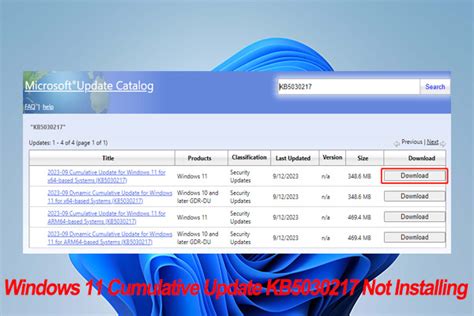 Windows Cumulative Update KB Not Installing Fixed