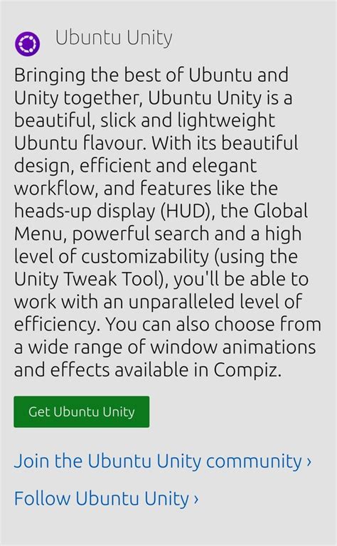 Ubuntu Unity Is Now Listed On The Flavours Website Rubuntu