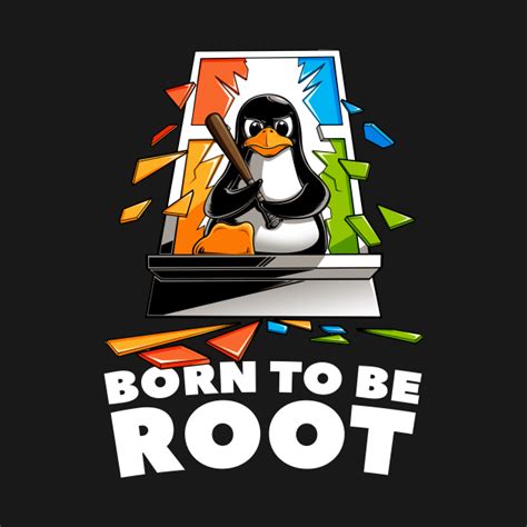 Linux Tux Badass Born To Be Root Linux Hoodie Teepublic