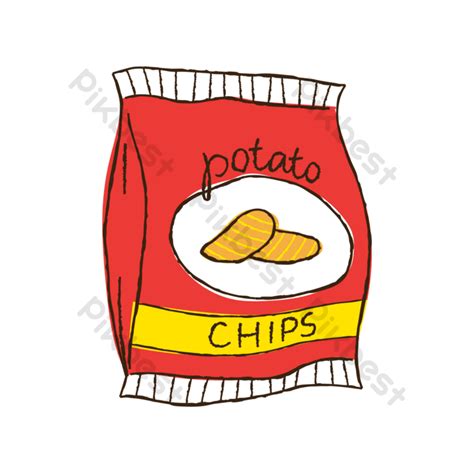 Tempting Snack Illustrations Of Chips Png Images Psd Free Download