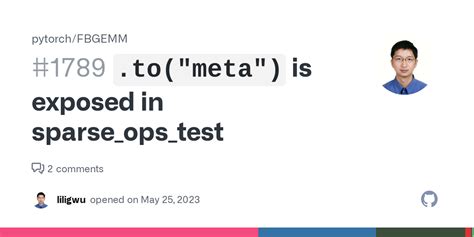 To Meta Is Exposed In Sparse Ops Test Issue 1789 Pytorch