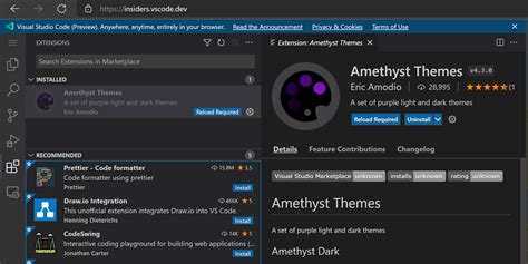 Cannot Install Specific Theme Extension In Vscode Dev Issue Microsoft Vscode Github
