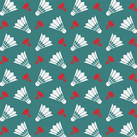 Premium Vector Shuttlecock Seamless Background Vector Illustration