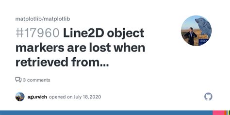 Line2d Object Markers Are Lost When Retrieved From Legendgetlines