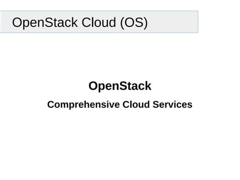 Openstack Presentation Ppt Free Download