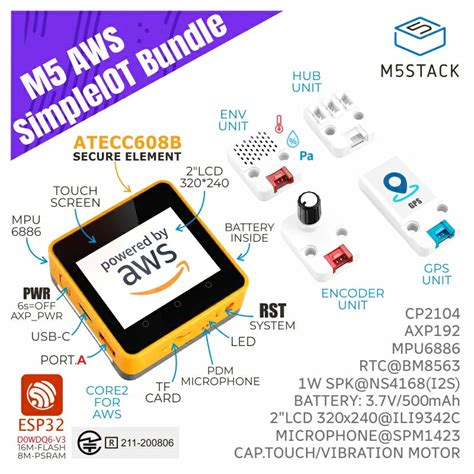 Eol Core2 For Aws Iot Kit Simpleiot Starter Bundle V10 M5stack Store