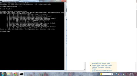 annotations how to resolve exception in thread main