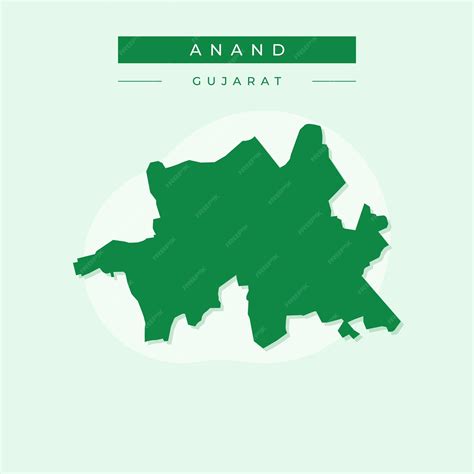 Mapa Da Cidade De Anand Ilustração Vetorial Do Mapa Vetor Da Cidade De