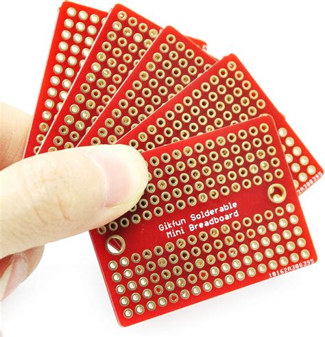 Gikfun Mini Solder Able Breadboard Gold Plated Finish Proto Board Pcb For Arduino Electronic Diy
