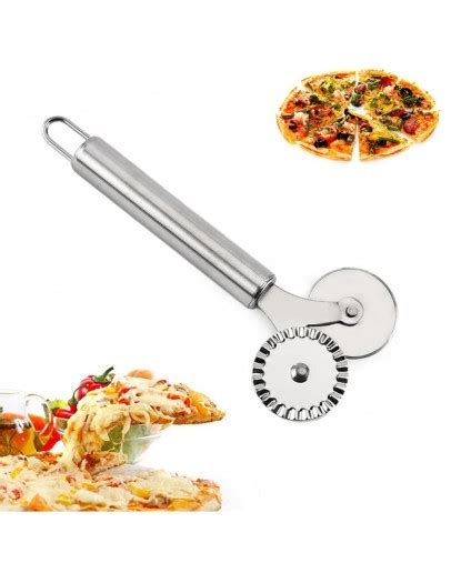 Професионален нож с два диска за рязане на тесто и пица