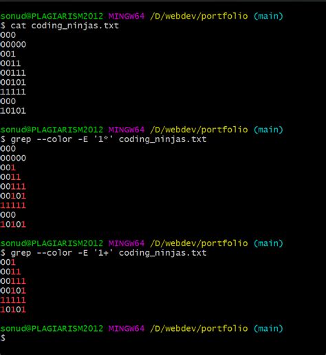 Linux Regex Naukri Code