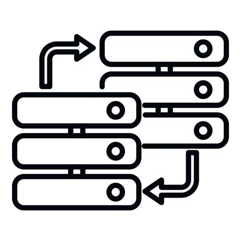 Server Storage Icon Outline Vector Backup Data 17325835 Vector Art At