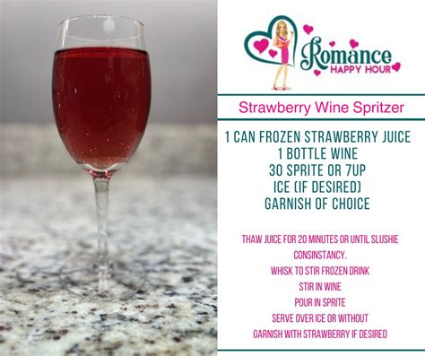 Episode Strawberry Wine Spritzer Romance Happy Hour
