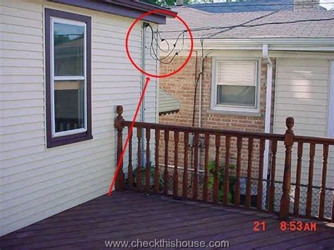 House Overhead Electric Service Improper Locations CheckThisHouse