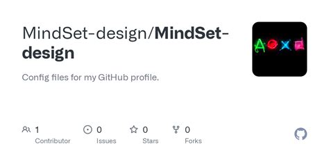 Github Mindset Designmindset Design Config Files For My Github Profile