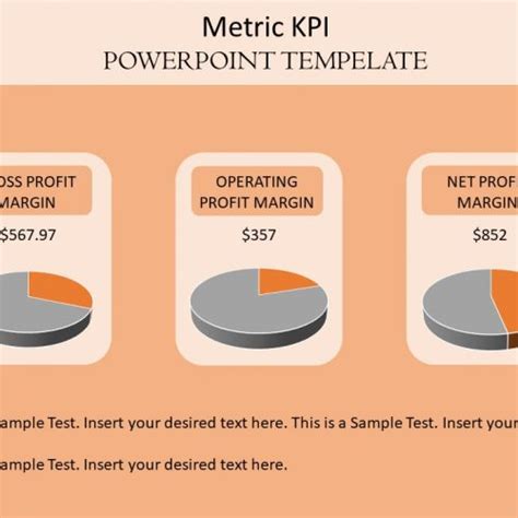 Metric KPI PowerPoint Template Slide Slidevilla
