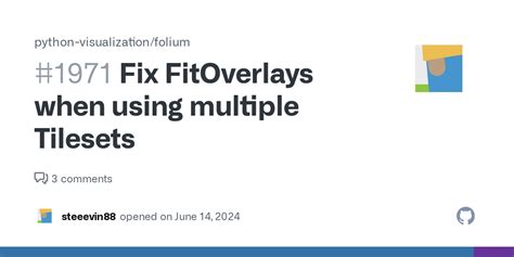 Fix Fitoverlays When Using Multiple Tilesets · Issue 1971 · Python Visualizationfolium · Github