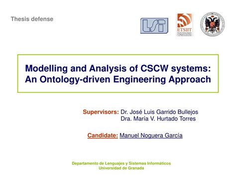 ppt modelling and analysis of cscw systems an ontology driven
