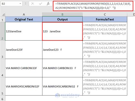 How To Add Space Between Text In A Cell In Excel 4 Easy Ways