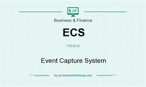ECS Event Capture System In Business Finance By AcronymsAndSlang Com