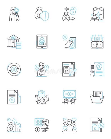 Resource Analysis Linear Icons Set Planning Evaluation Resourcefulness Capacity