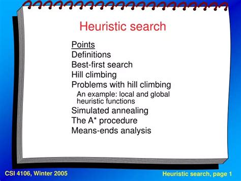 Ppt Heuristic Search Powerpoint Presentation Free Download Id374358