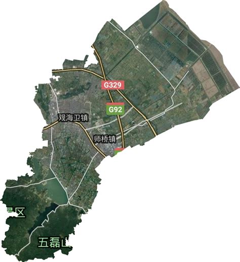 观海卫镇高清卫星地图