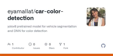 github eyamallat car color detection yolov8 pretrained model for