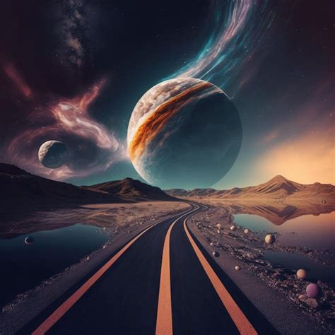 Premium Photo Digital Art Planet