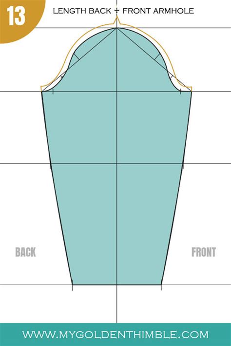 easy basic sleeve block pattern drafting tutorial step by step