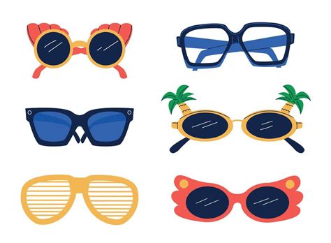 Party Glasses Funny Sunglasses Hippy Groovy Psychedelic Retro Style 39373765 Vector Art At Vecteezy