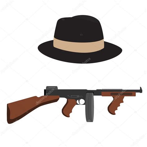 Cartoon Tommy Gun