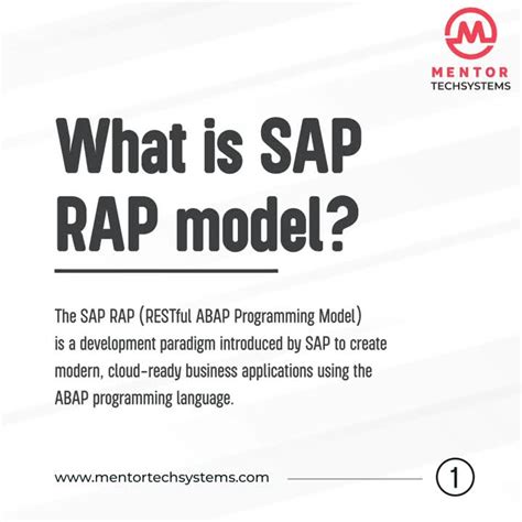 Mentor Techsystems On Linkedin Sap Rapmodel Abap S4hana