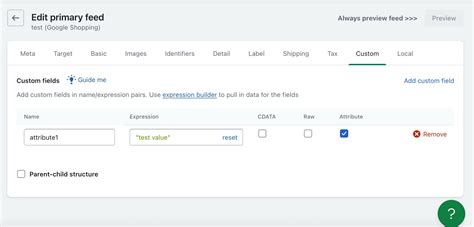 Feed Editor Custom Multiple Google Shopping Feeds Knowledge Base