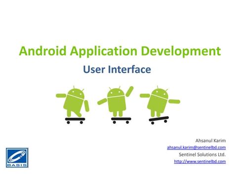Android User Interface Tutorial Datepicker Timepicker And Spinner Pptx