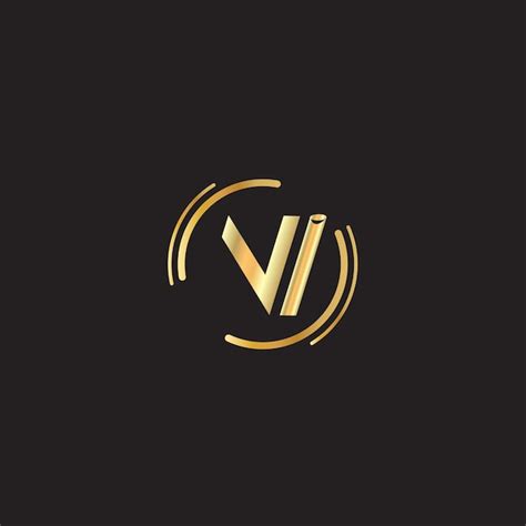 Premium Vector Golden Color Ni Text Logo Design Premium Vector Golden Color Ni Text Logo Design