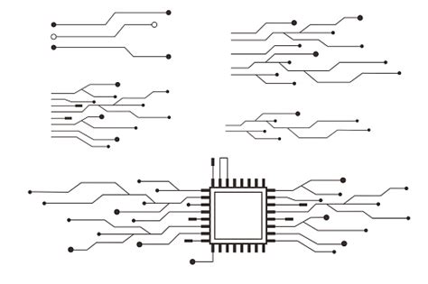 Circuit Board Line Microchip Software Integrated Motherboard Connections Innovative Electronic