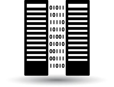 A Icon Of Server Rack For Data Center Royalty Free Vector