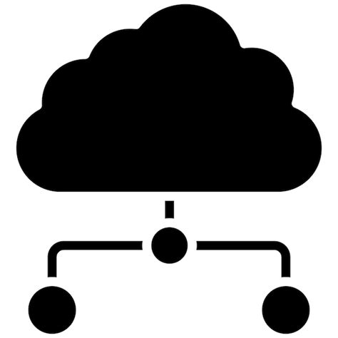 Premium Vector Cloud Networking Vector Illustration Style