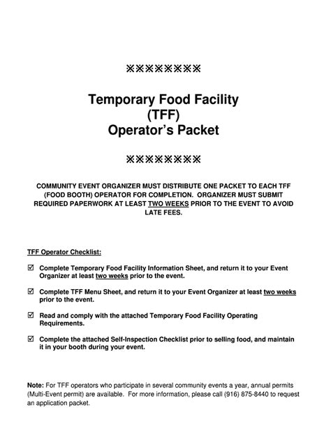 Fillable Online Operators Packet Fax Email Print Pdffiller