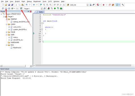 Stm32f103c8t6新建固件库工程并下载运行stm32f103c8t6固件库下载 Csdn博客